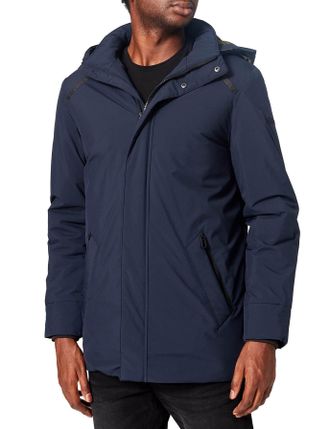 Bugatti Herren Jacke aus recycelter Oberstoffware mit abtrennbarer Kapuze