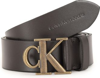 Calvin Klein Jeans Herren Gürtel Mono Plaque Belt aus Leder