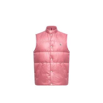Moncler Moncler Restigo Down Gilet, Men, Pink, Size: 1