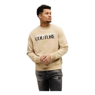 Versace Jeans Couture Homme, Sweatshirts et sweats à capuche, Beige, Taille: S Sweat Logo Beige Homme