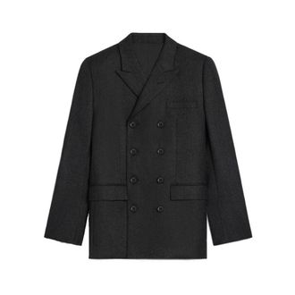 Celine Luxuri&ouml;se Wollblazerjacke - - Jackets - Herren - Grau - L