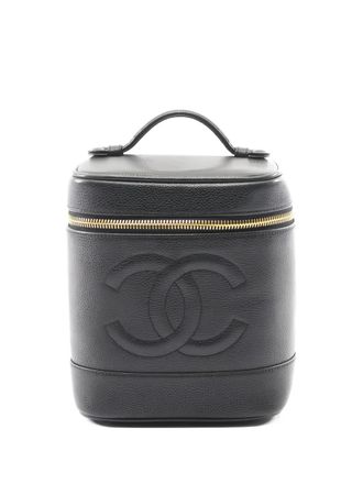 Chanel 1997-1999 Coco Mark Kosmetiktasche - Schwarz