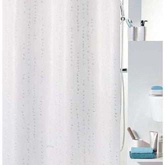 Spirella Textil-Duschvorhang Wet wei&szlig;, 180 x 180 cm