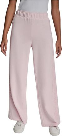 DKNY Dkny, Femme, Pantalons, Rose, Taille: 36 FR Sequin Stripe Wide Leg Pant