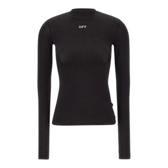 Off-white Femme, Tops, Noir, Taille: 40 FR Long Sleeve Hauts