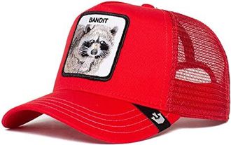 Goorin Brothers The Bandit Red Adjustable Trucker Cap - One-Size