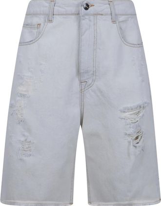 Barrow Barrow, Homme, Shorts, Blanc, Taille: W32 Denim Shorts