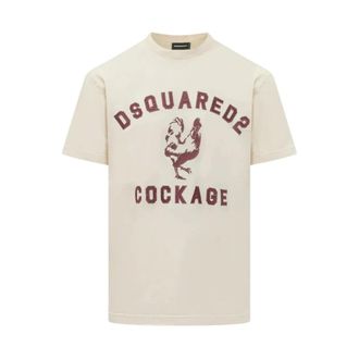Dsquared2 Herren, Oberteile, Beige, XLGr&ouml;&szlig;e