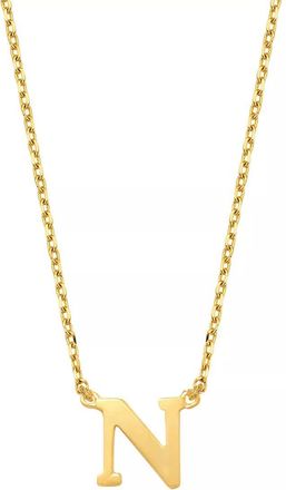 Isabel Bernard Halskette - Le Marais Chloé 14 Karat Initial Necklace Letter N - Gr. unisize - in Gold - für Damen