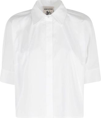 Semicouture Femme, Blouses et Chemises, Blanc, Taille: 38 FR Clara Shirt