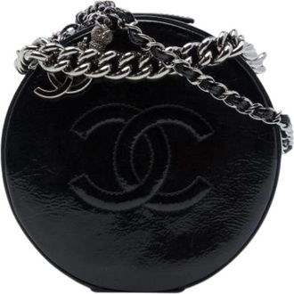 Chanel Sac bandouli&egrave;re en cuir verni doccasion - Femme - Pre-owned - Noir - Taille: ONE Size