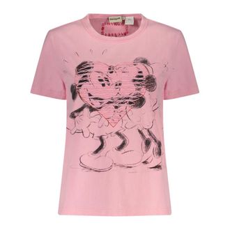 Desigual Femme, Tops, Rose, Taille: 36 FR Core Mickey T-Shirt