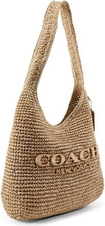 Coach Sac &eacute;paule en paille