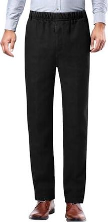 Generic Jean Homme Jeans Homme Pantalon en Jean Automne Hiver Doubl&eacute; Polaire Taille &Eacute;lastique Haute - Chaleur, Confort Et Maintien Optimal