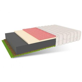 FDM Matratze 90x200 Kaltschaummatratze 7 Zonen relax H3 H4 22 cm Latex Visco Kokos hr Schaum bamboo