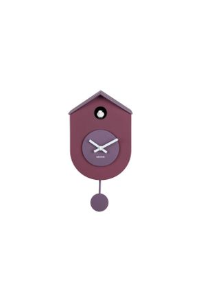 Karlsson Wanduhr Grato, Brombeere, Kunststoff, 9x33x17.5 cm, Dekoration, Uhren, Wanduhren