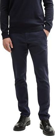 Tom Tailor 1037547 Pantalons, 32374-navy Zig zag Structure, 32W x 32L Homme