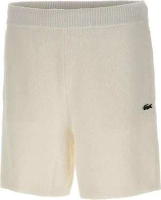 Lacoste Homme, Shorts, Blanc, Taille: S Boucl&eacute; Knit Shorts