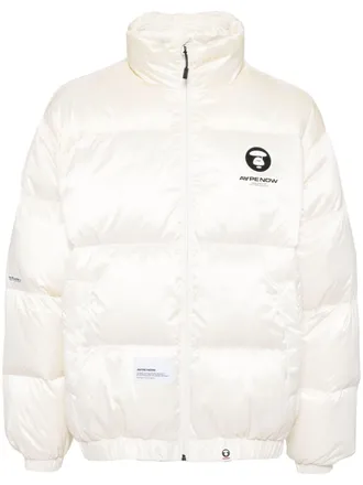 Aape By A Bathing Ape doudoune Moonface à logo - Blanc