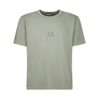 C.P. Company 20/1 Jersey Kurzarm-T-Shirt - - Tops - Herren - Grau - L