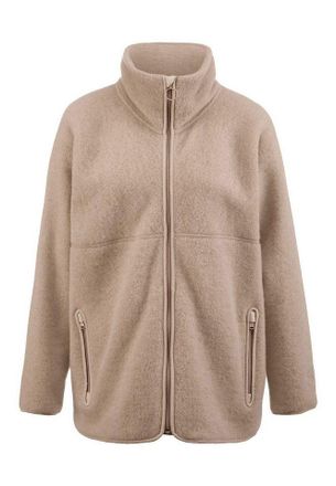 Hessnatur Fleecejacke Oversized aus reiner Bio-Merinowolle (1-St)