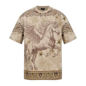 Etro Gemustertes T-Shirt - - Tops - Herren - Beige - XL
