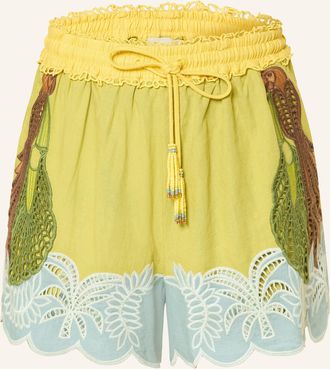 Farm Rio Farm Rio Shorts Usiacuri Mit Leinen Und Schmuckperlen gruen