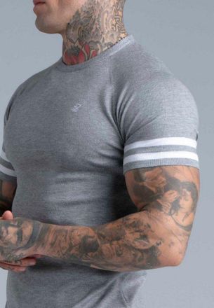 Siksilk T-Shirt SikSilk Herren Knitted T-Shirt