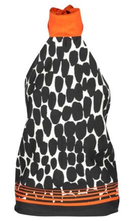 Gucci Printed Silk Halter Top Size M