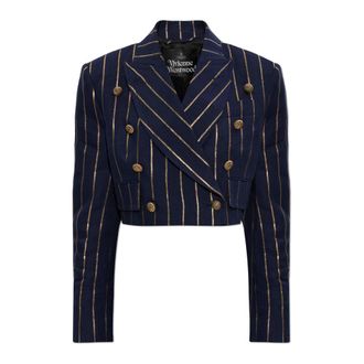Vivienne Westwood Cut-Off Blazer - - Jackets - Damen - Blau - L