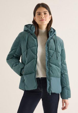 Cecil Steppjacke mit Kapuze mit Tunnelzugband