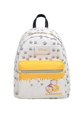 Hot Topic Loungefly Disney Winnie lourson Mini sac &agrave; dos, motif abeilles et miel, beige, mini, Moderne