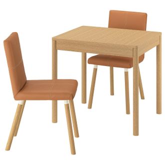 IKEA TONSTAD / TONSTAD Tisch und 2 St&uuml;hle