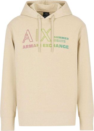 A|X Armani Exchange Summer Beats Kapuzenpullover f&uuml;r Herren (Beige)