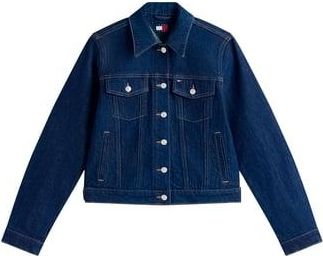 Tommy Hilfiger Veste droite en denim de coton m&eacute;lang&eacute;