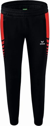 Erima Damen Six Wings Funktionelle Trainingshose (1102210), schwarz/rot, 40