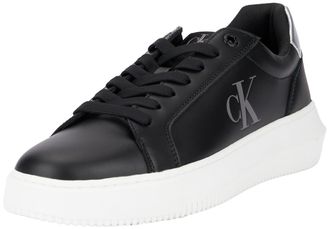 Calvin Klein Damen Cupsole Sneaker Chunky Laceup Low Top, Schwarz (Black/Silver), 36