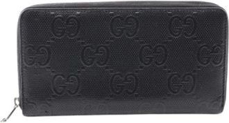 Gucci Portefeuille long vintage doccasion (bi-pli) - Homme - Pre-owned - Noir - Taille: ONE Size