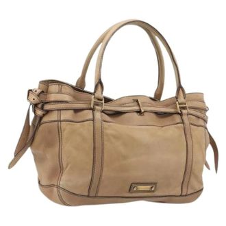 Burberry Sac cabas vintage en cuir Pre-owned - Femme - Pre-owned - Beige - Taille: ONE Size