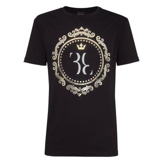 Billionaire Boys Club Homme, Tops, Noir, Taille: XS T-Shirt Col Rond Baroque