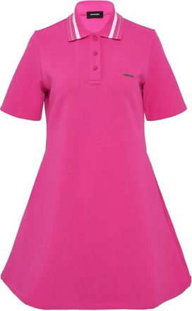 We11done robe courte &agrave; col polo - Rose