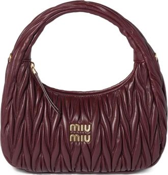 Miu Miu sac cabas Wander en cuir - Rouge