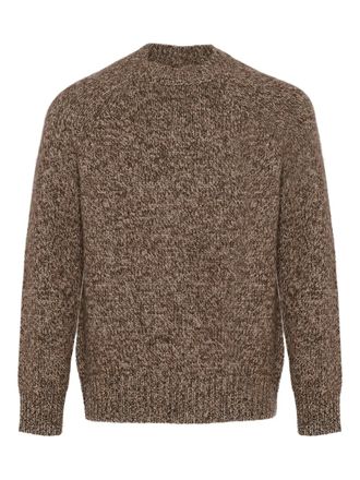 Yves Salomon pull en maille &eacute;paisse - Marron