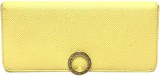 Bulgari Pre-owned Vintage Long Wallet (bi-fold) - Femme - Pre-owned - Jaune - Taille: ONE Size
