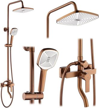 Rea duschset 20 brush copper