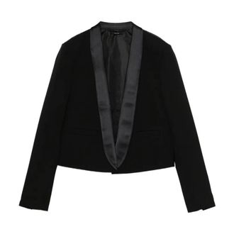 Tom Ford Shawl Collar Cropped Jacket - - Jackets - Damen - Schwarzk - 2XS