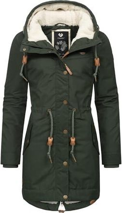 Ragwear Canny Veste dhiver pour Dame avec Capuche Vert M