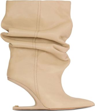 Balmain Femme, Chaussures, Beige, Taille: 40 EU Bottines No Wedge