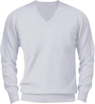 Generic Sweat-shirts pour homme Pull &agrave; col en V Sweat &agrave; capuche Hiver Hommes Manches longues Coupe ample Haut de base pour homme Automne et hiver Solide D&eacute;con