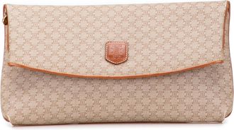 Celine Clutches - Macadam Coated Canvas Clutch - Gr. unisize - in Braun - für Damen